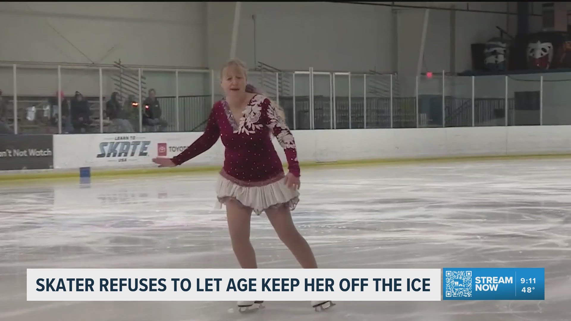 Skater refuses to let age keep her off the ice | 11alive.com