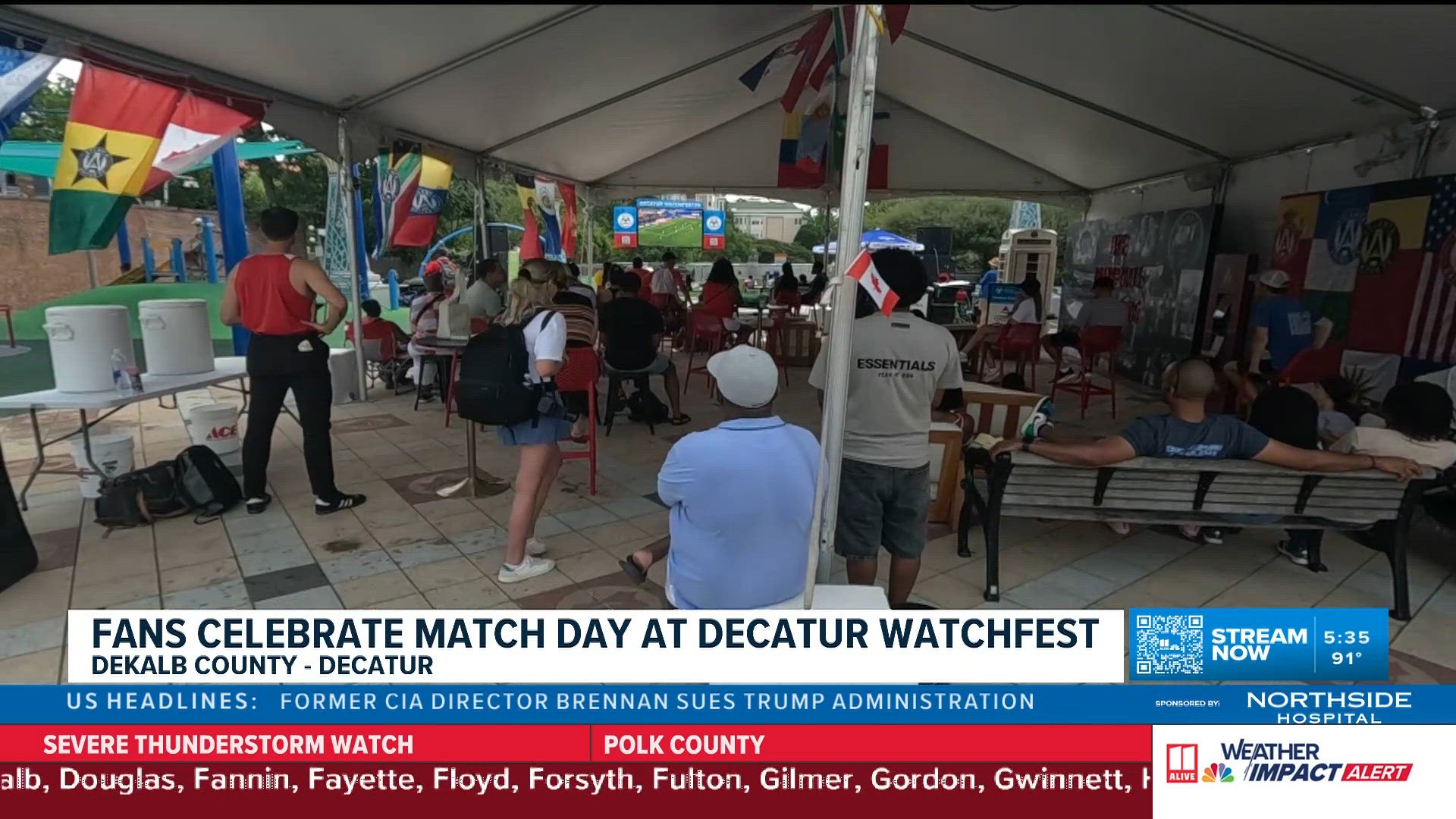 Fans come together in Decatur to watch soccer match | 11alive.com