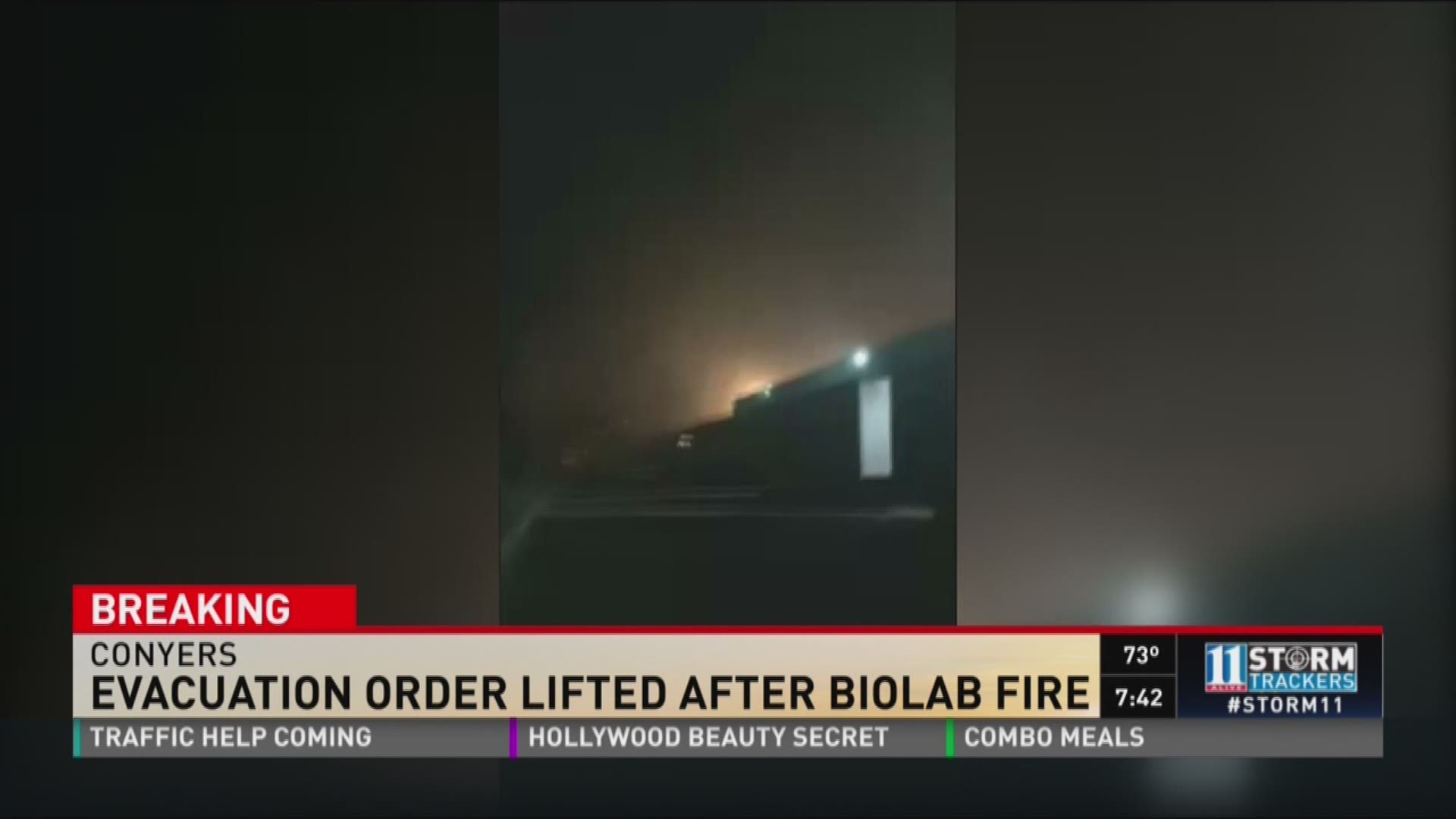 Chemical fire breaks out Conyers warehouse | 11alive.com