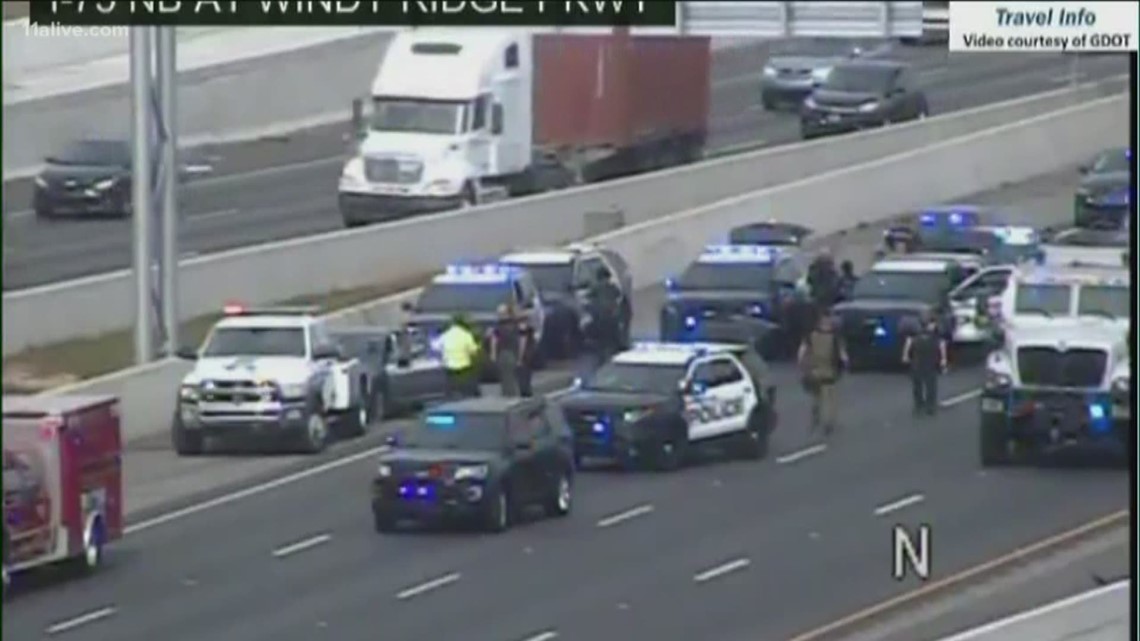 Man charged after freeway standoff, but not with robbery | 11alive.com