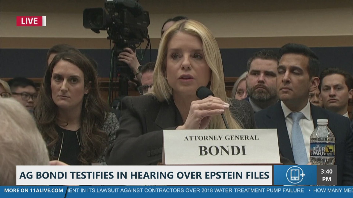 AG Pam Bondi refuses to apologize to Epstein survivors | 11alive.com