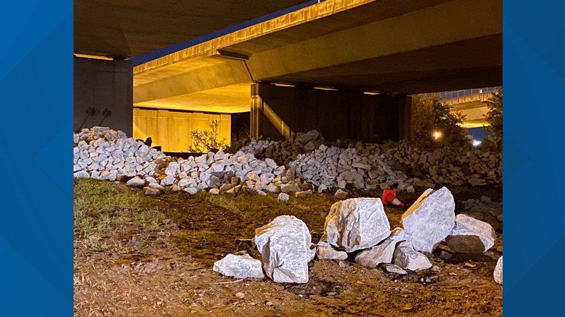 Rocks under bridges in downtown Atlanta where homeless sleep | 11alive.com