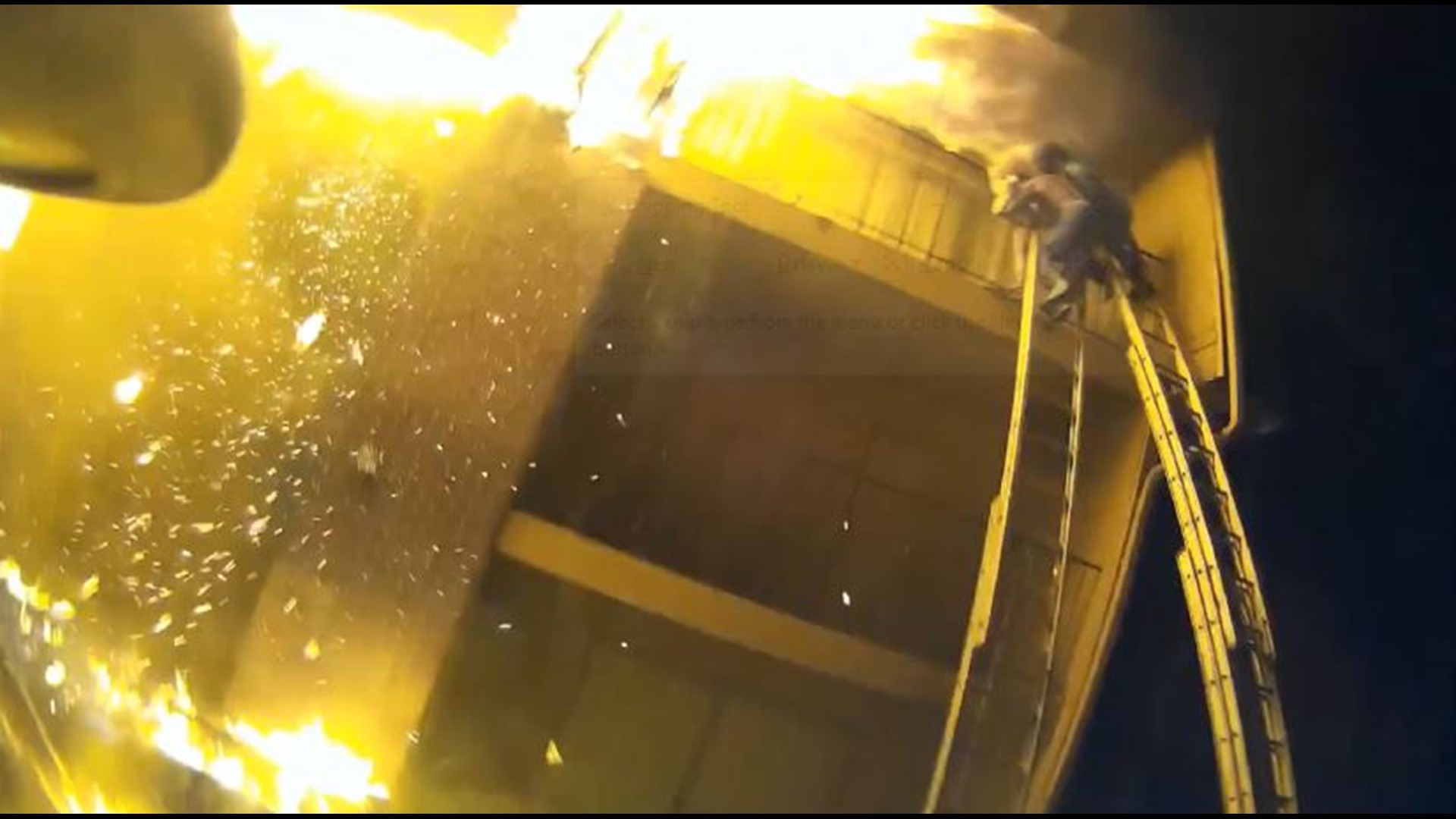 Video shows firefighter catching child thrown from burning apartment ...