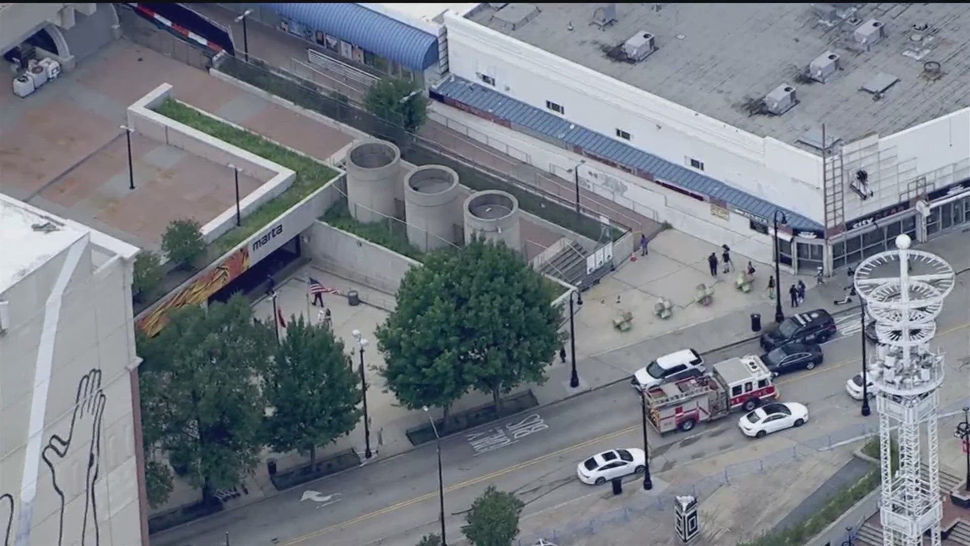 Shooting near Underground Atlanta, MARTA station in downtown Atlanta ...