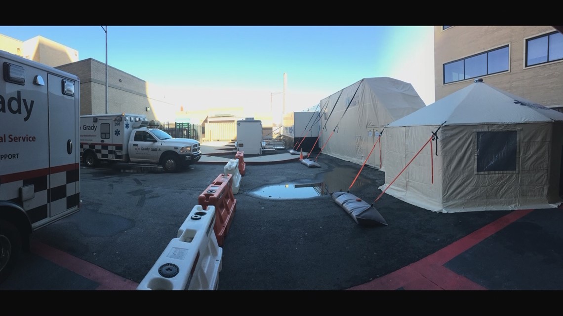 PHOTOS | Mobile emergency department added at Grady Hospital for ...
