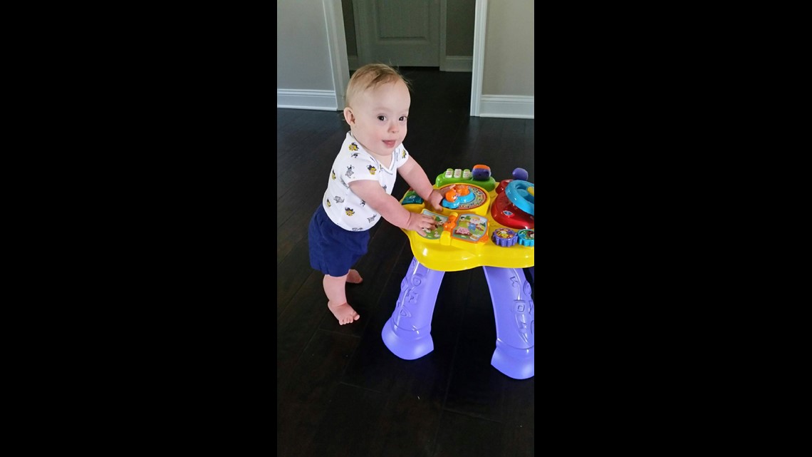 First-ever Gerber baby poses with current Gerber baby, Lucas Warren ...