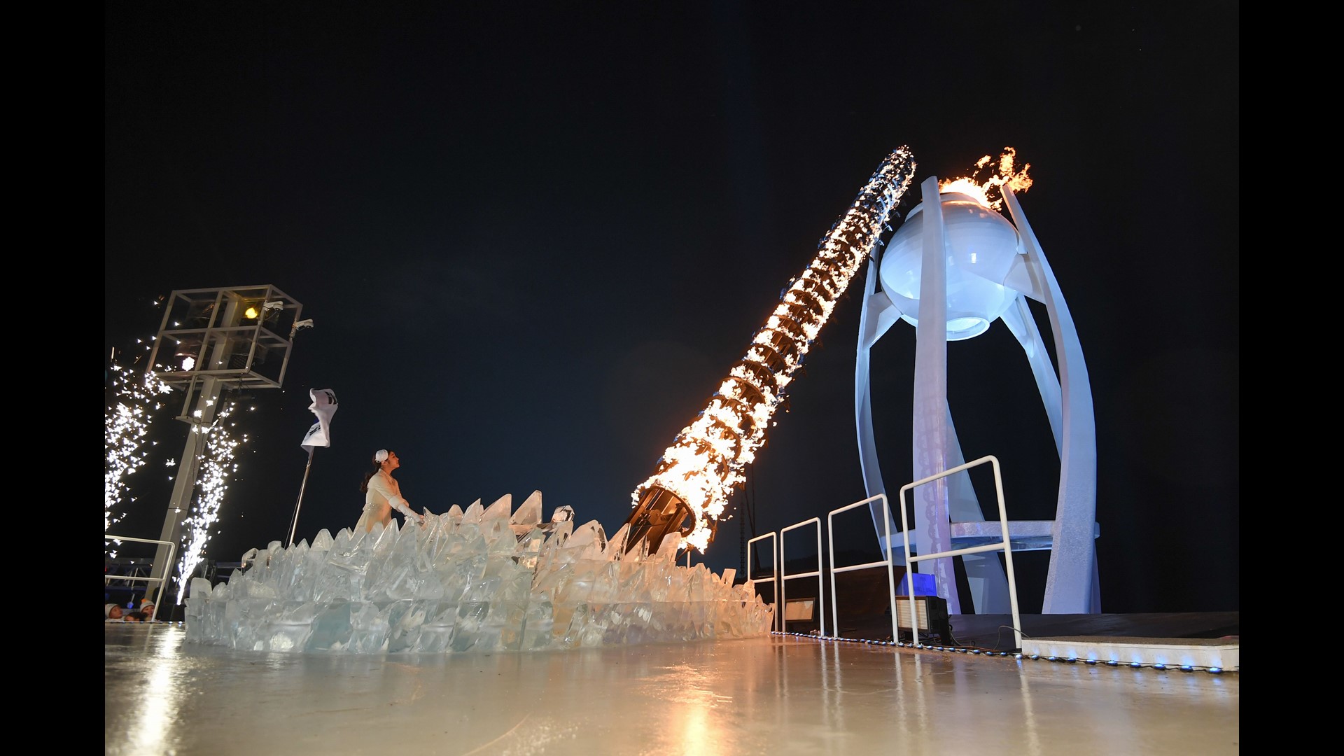 Look: The lighting of the PyeongChang Olympic Cauldron | 11alive.com