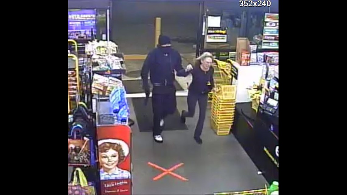 Armed robber forces clerk to back of store before stealing cash ...