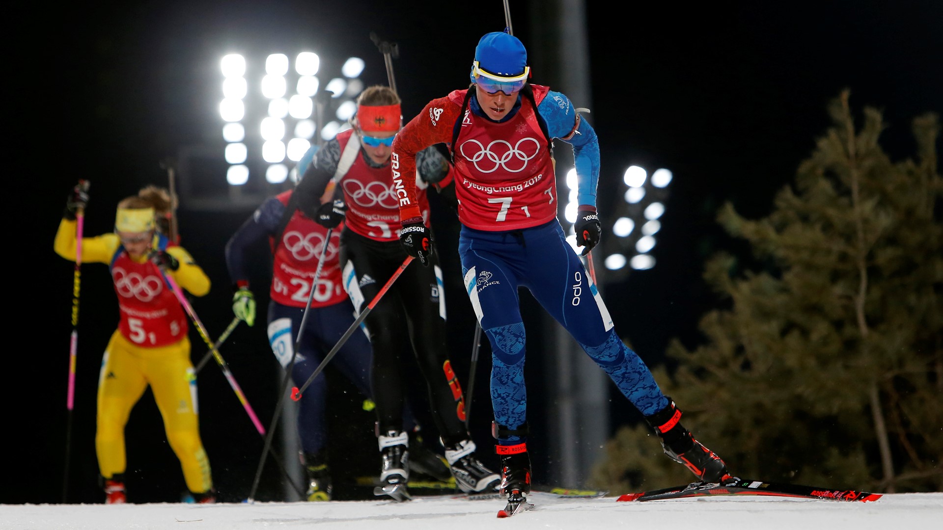 Samantha Mohr gets a lesson in the Nordic Combined from Olympian Johnny ...