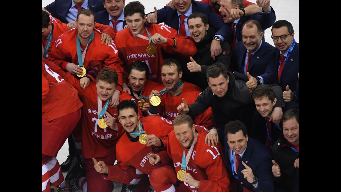 Russians sang over Olympic anthem with own anthem after winning gold ...