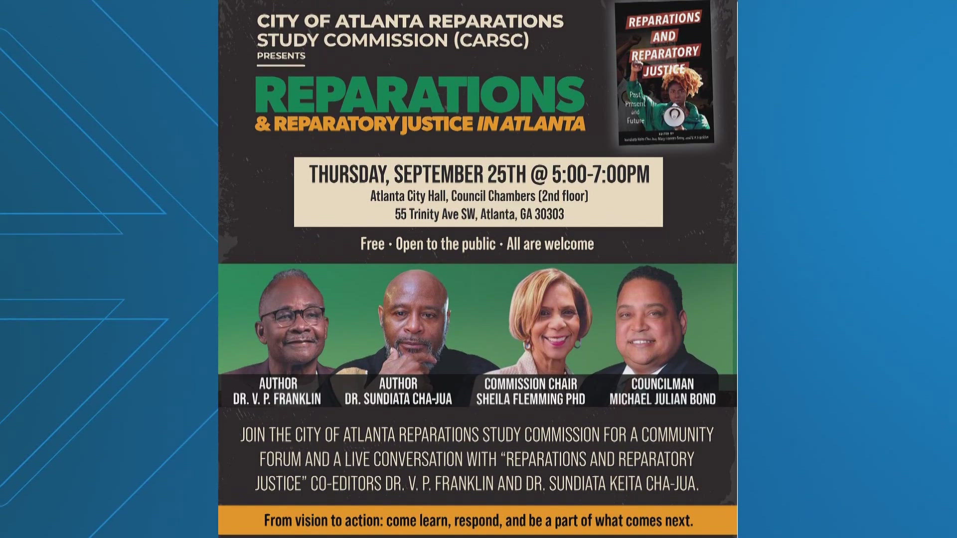 Public forum with Atlanta reparations study commission tonight ...