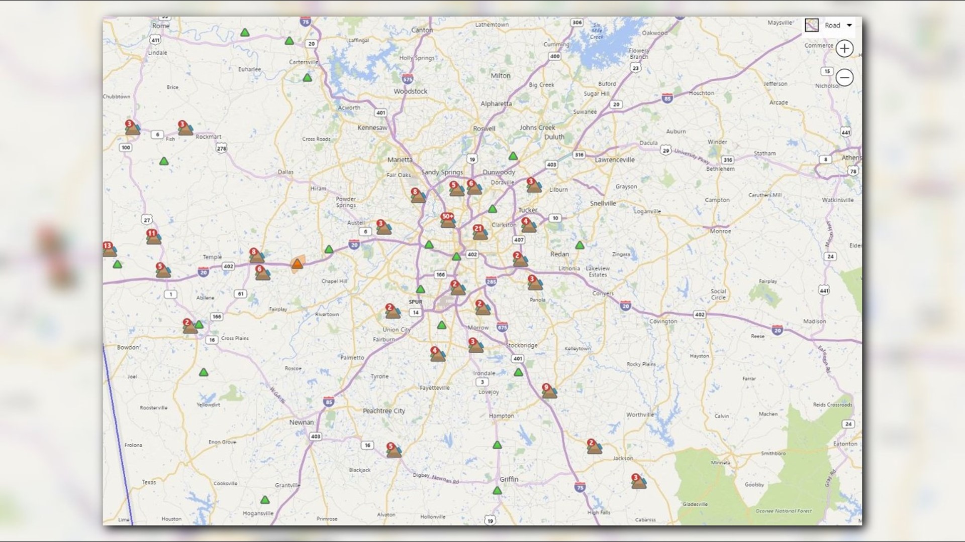 Storm Outages | Storms rip through Georgia causing power outages for ...