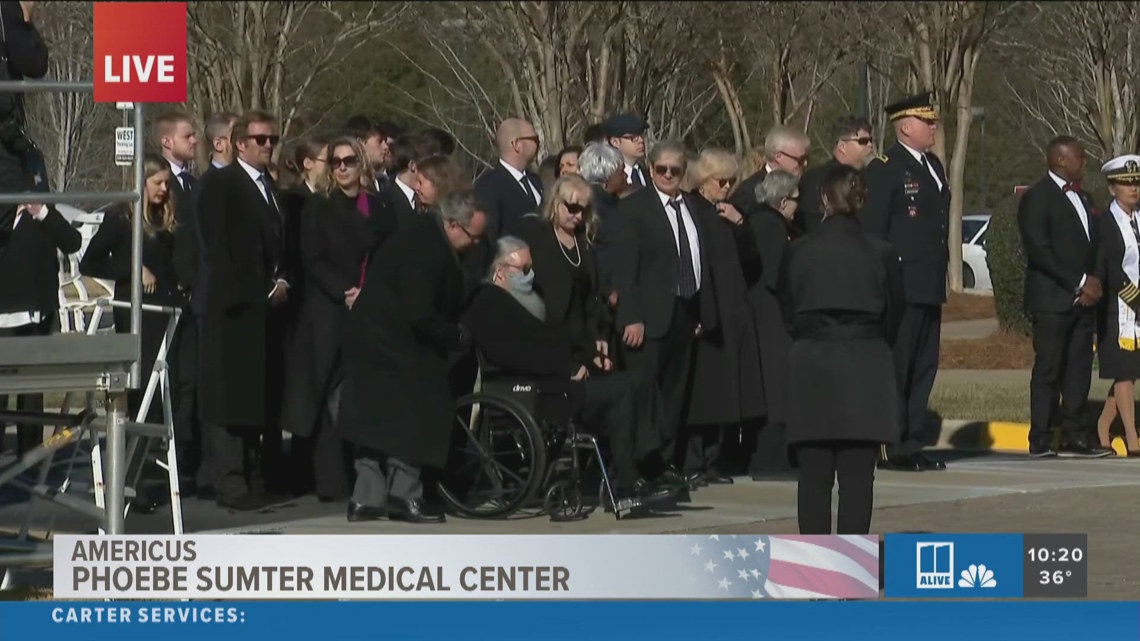 Family arrives in Sumter County | Jimmy Carter motorcade | 11alive.com