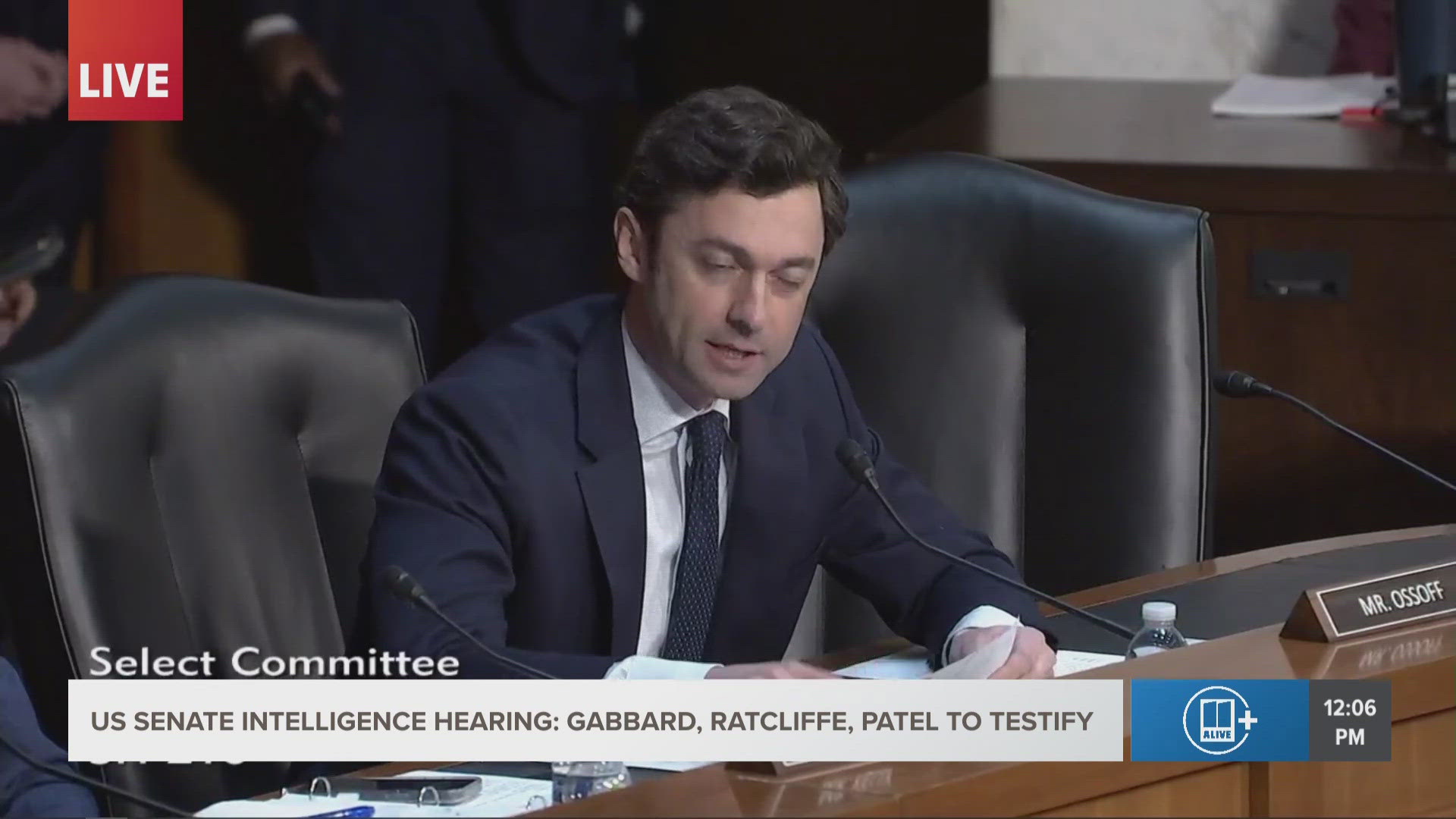 Jon Ossoff scrutinizes CIA director over Signal group chat with ...