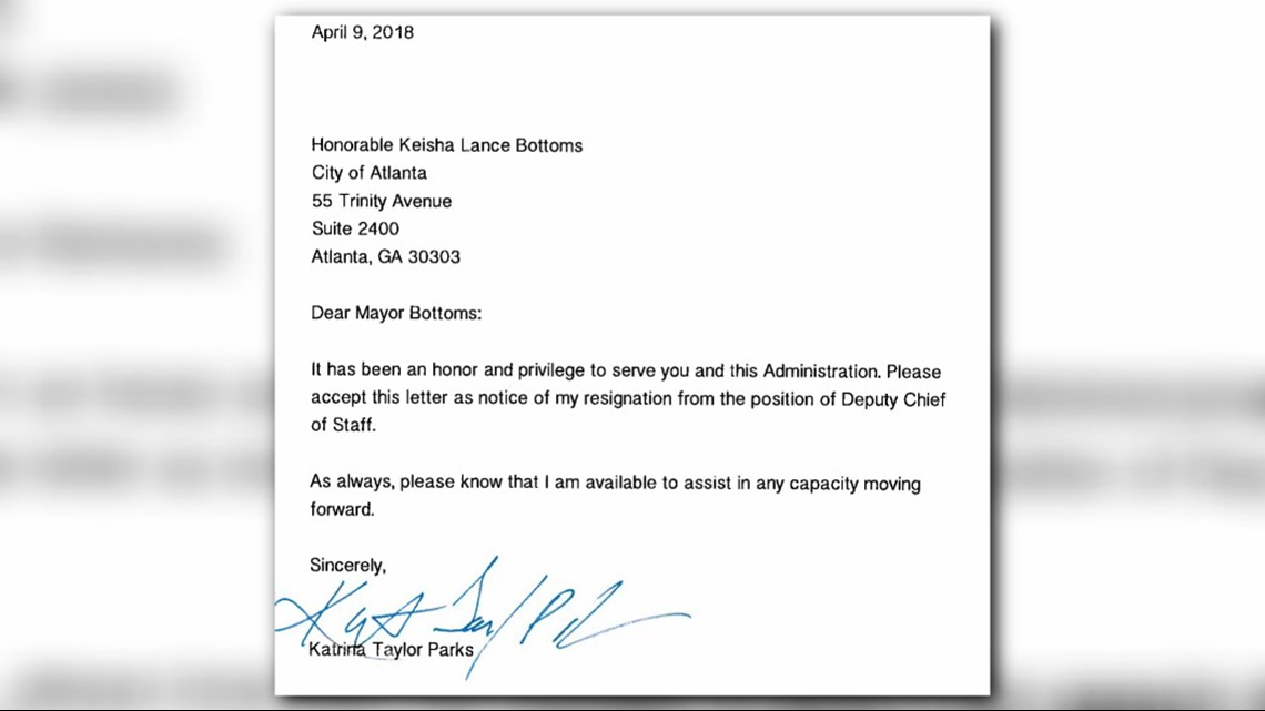SEE: Resignation letters from Mayor Keisha Lance Bottoms' cabinet ...