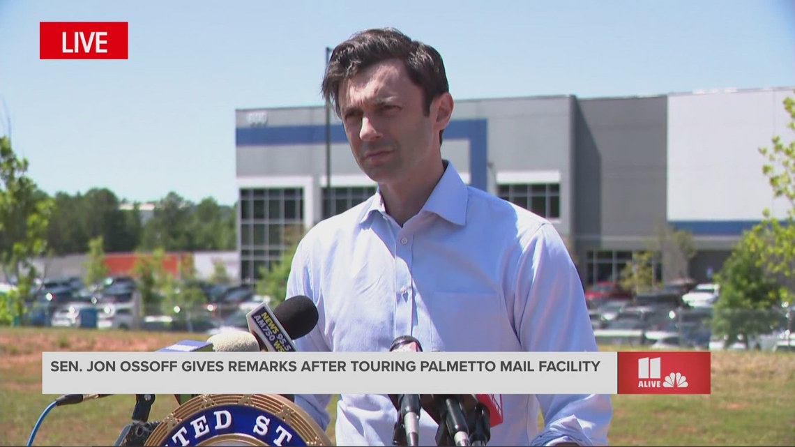 USPS mail delays | Sen. Ossoff Q&A on Palmetto facility | 11alive.com