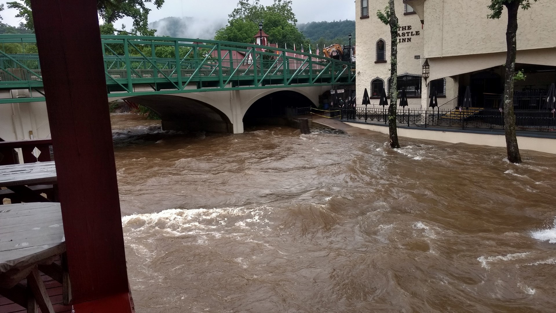 Flooding in Helen takes over city streets as warnings continue ...