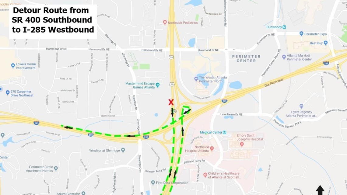 GDOT continues work for Transform 285/400 Project; detours available ...
