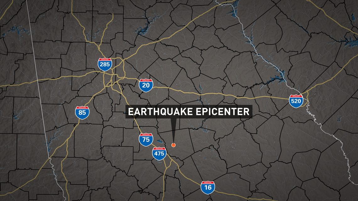 Small earthquake shakes parts of middle Georgia Saturday morning ...