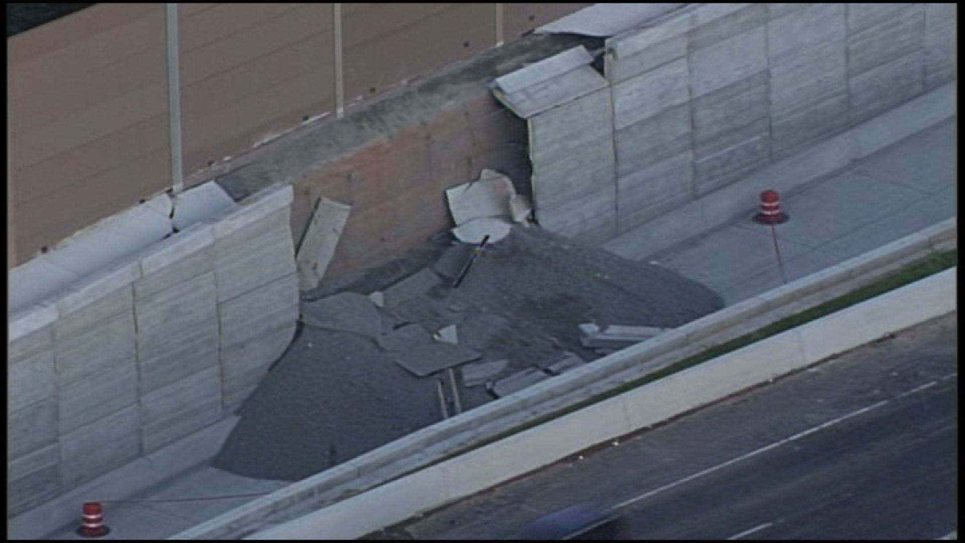This is what caused retaining wall sections to collapse onto I-75 ...