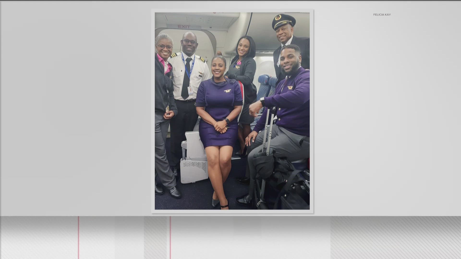 Delta flight attendant captures first time she's worked with entire ...