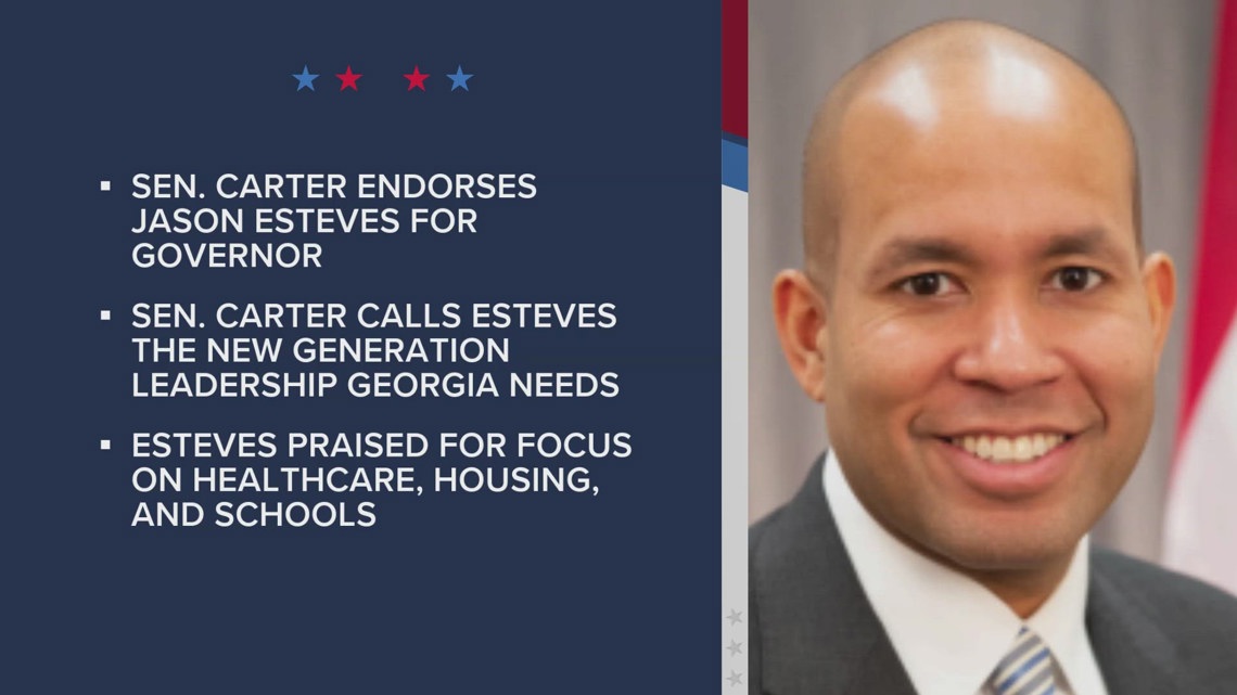 Jason Esteves gains key endorsement from Jason Carter | 11alive.com