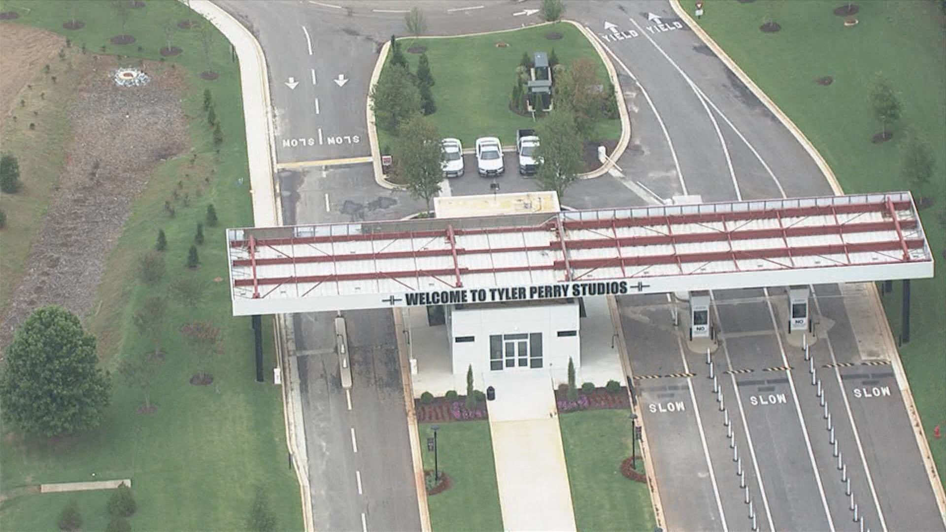 Tyler Perry Studios sign debuts on GA-166 | 11alive.com