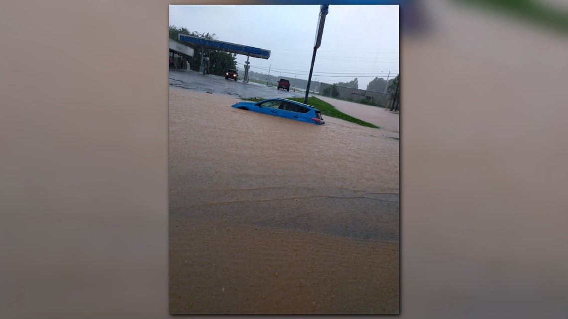 Video shows dramatic flooding in Cedartown from heavy rains | 11alive.com