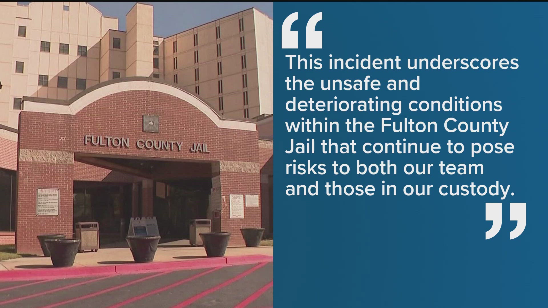 Fulton County Jail detention officer injured in shank attack | 11alive.com