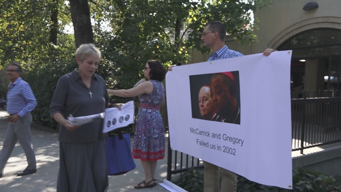 Protesters rally against sex abuse scandal outside Atlanta's home ...