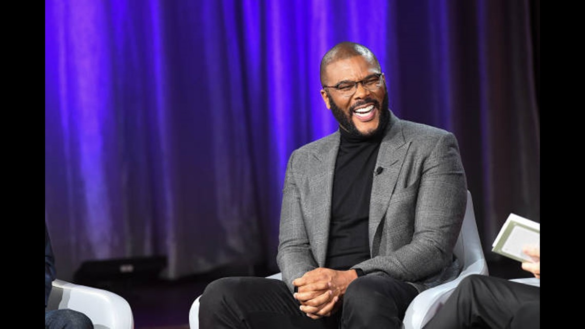 Tyler Perry parks blue car outside his studio as reminder of how he ...