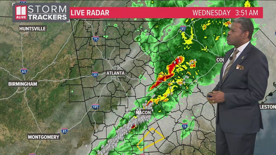 Severe weather pushing out of metro Atlanta, flood warnings continue ...