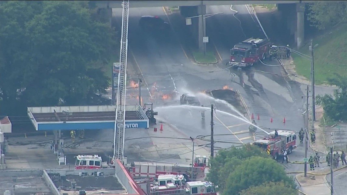 Crews battle fire near Atlanta gas station | Latest updates | 11alive.com