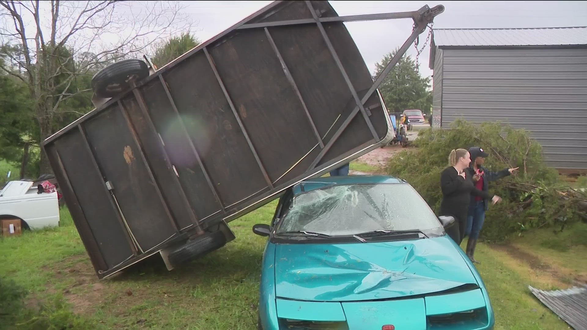 Kemp, GEMA director touring tornado damage | 11alive.com