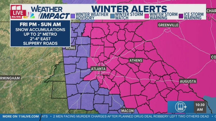 Another blast of winter weather expected to hit northern Georgia ...