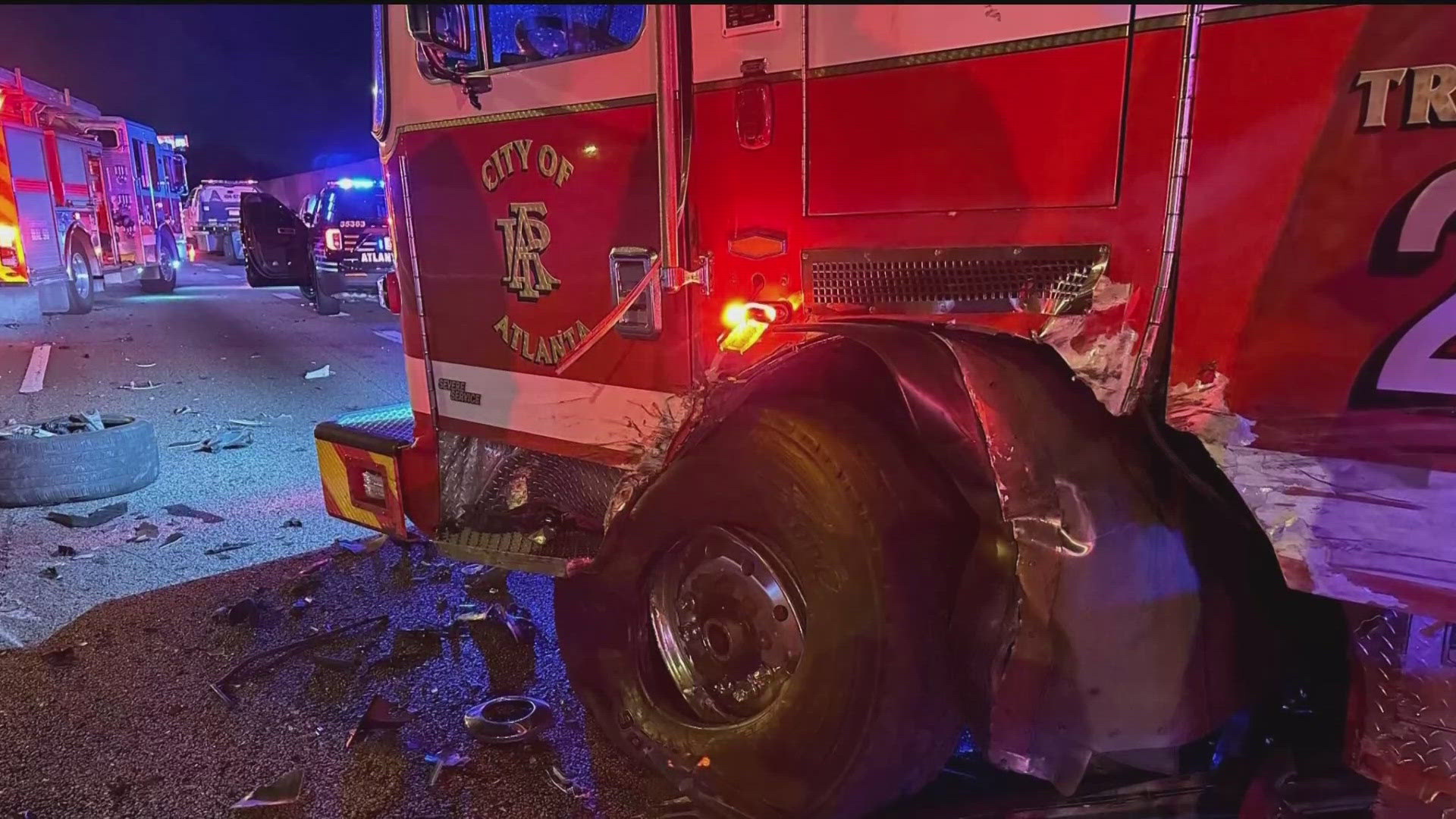 Driver crashes into Atlanta fire truck | 11alive.com