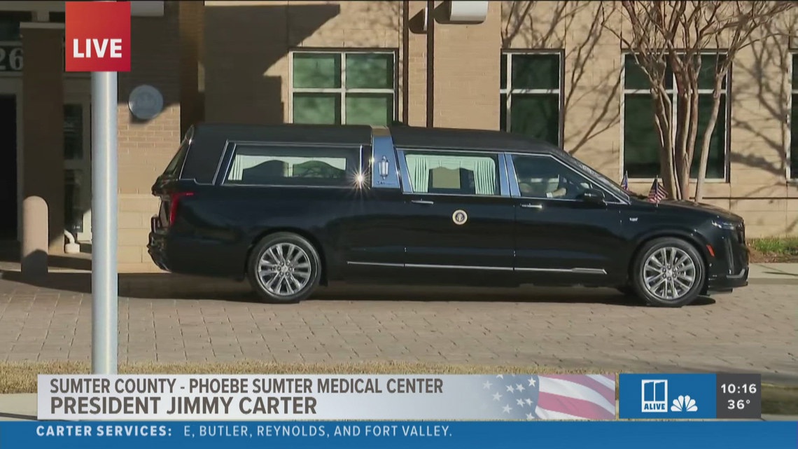 Motorcade arrives at Phoebe Sumter Medical Center | 11alive.com