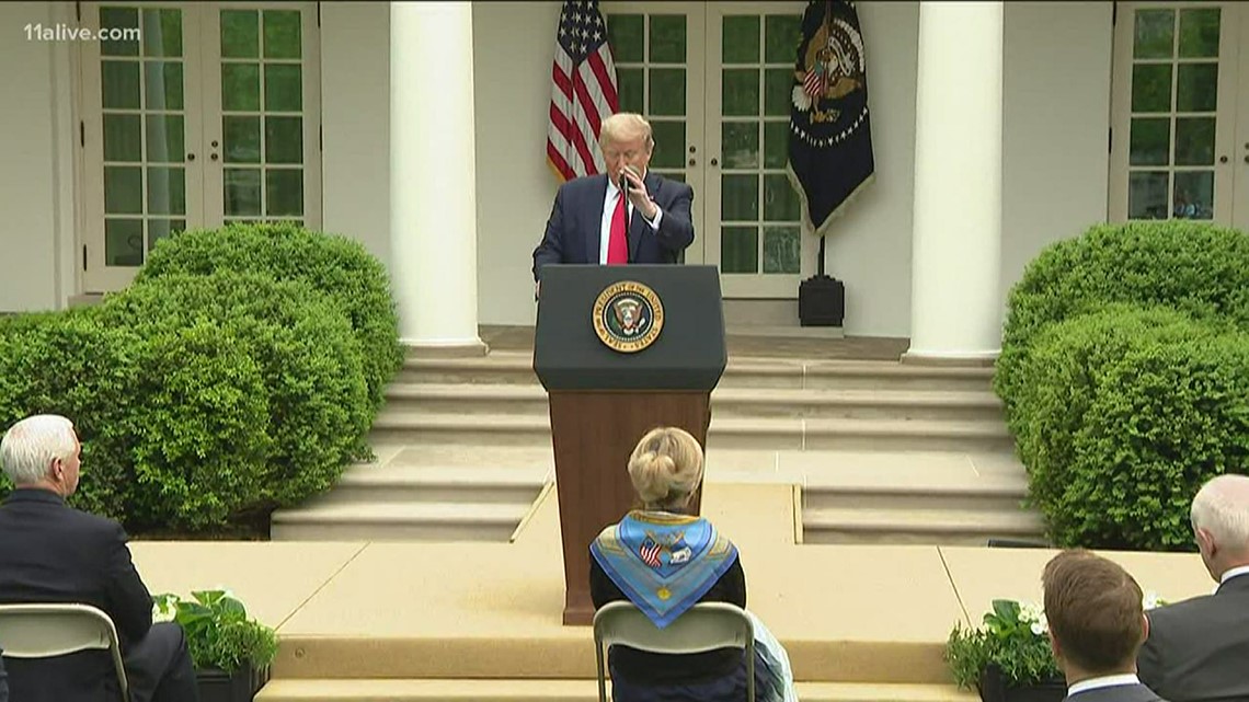 Trump: Plans to reopen country close to being finalized | 11alive.com