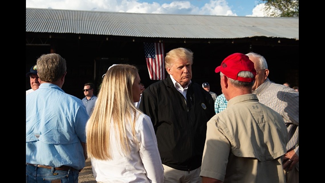 Photos: President Trump, First Lady Melania tour Macon, Georgia after ...