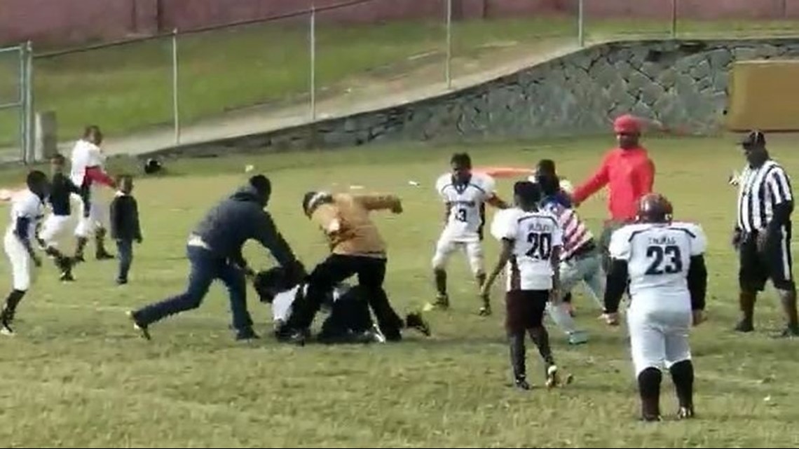 Video shows youth football brawl involving parents, players | 11alive.com