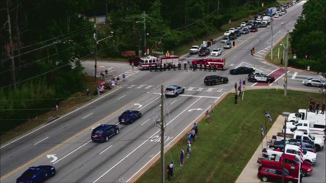 Funeral procession held for Deputy Brandon Sikes killed in line of duty ...