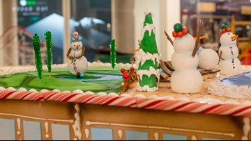 Giant gingerbread cruise ship replica at Lenox Mall | 11alive.com