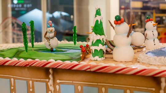 Giant gingerbread cruise ship replica at Lenox Mall | 11alive.com