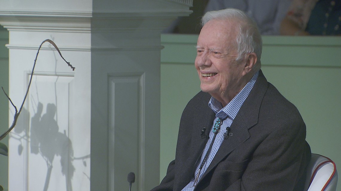Former President Jimmy Carter receives statesmanship award | 11alive.com