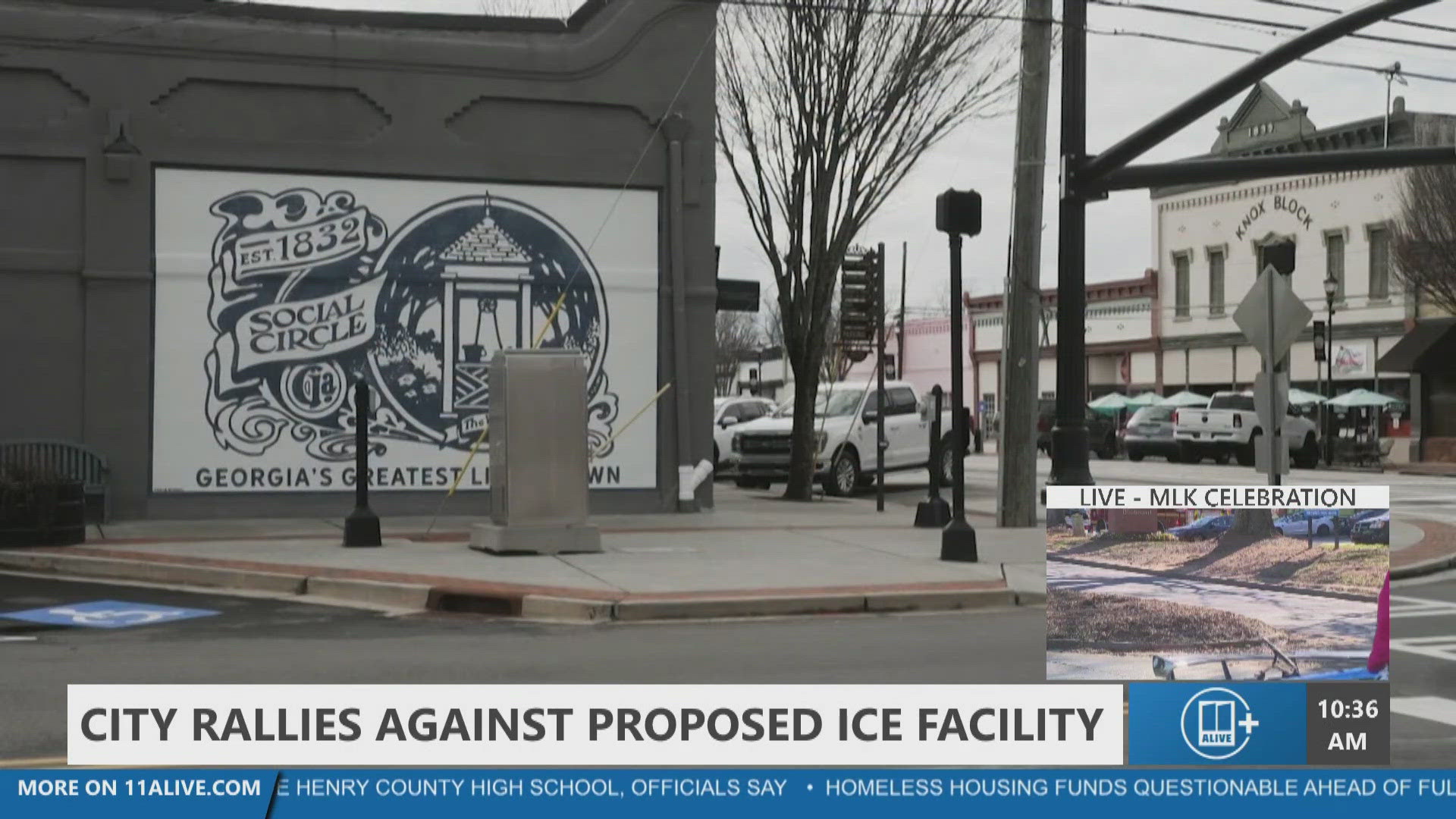 Social Circle residents rally against possible ICE detention facility ...