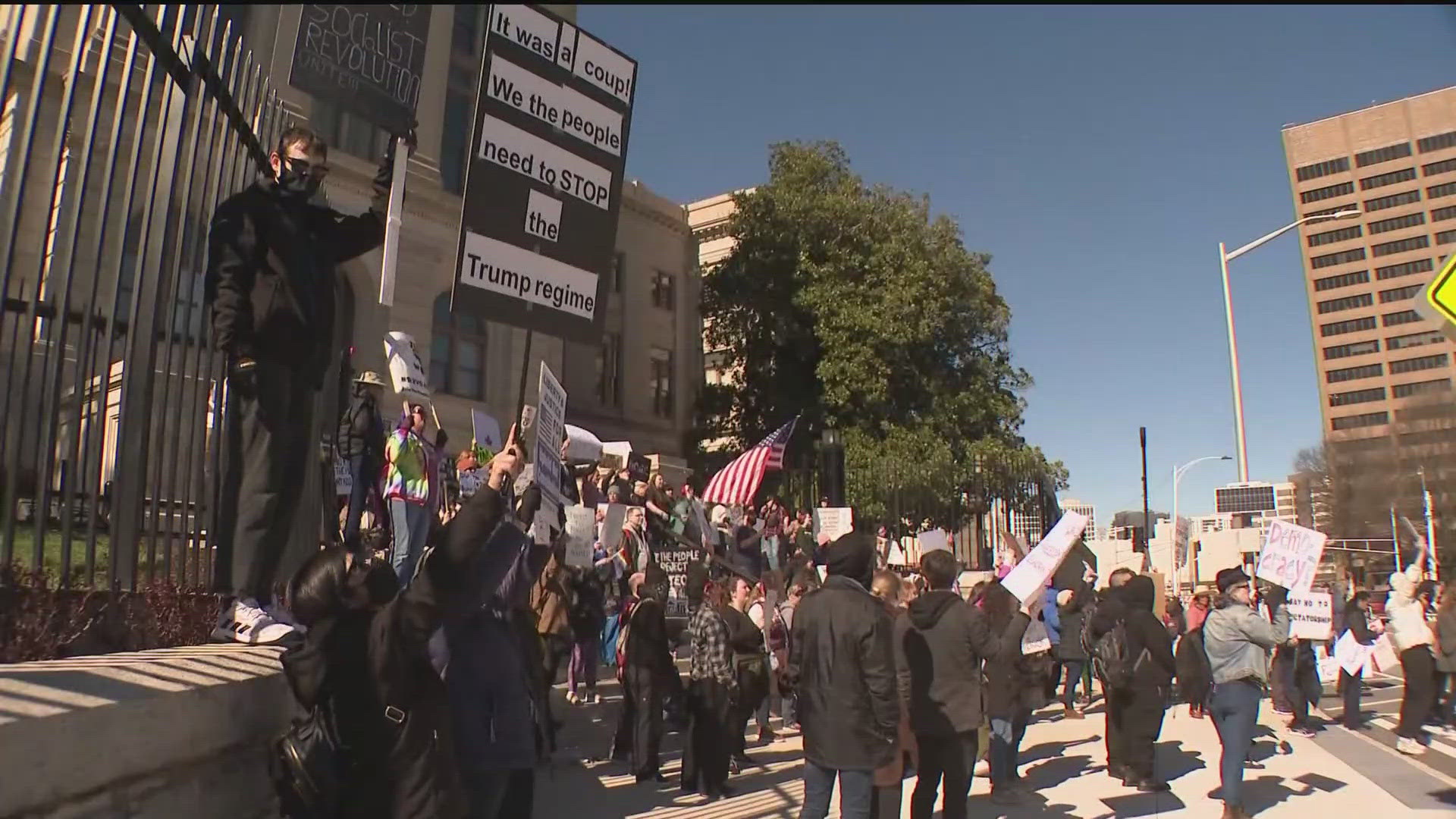 Donald Trump, Elon Musk protests in Atlanta | 11alive.com