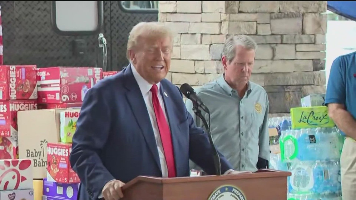 Trump, Kemp speak on Helene recovery efforts in Georgia | 11alive.com