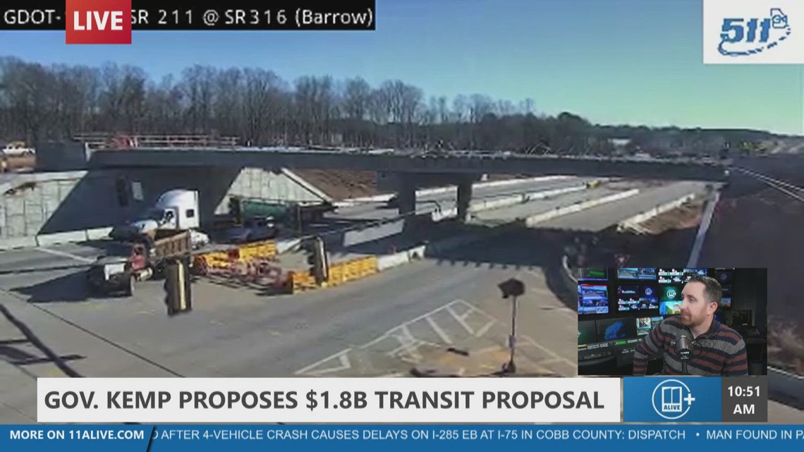 Gov. Kemp unveils $1.8B I-75 express lanes, broader transit plan ...
