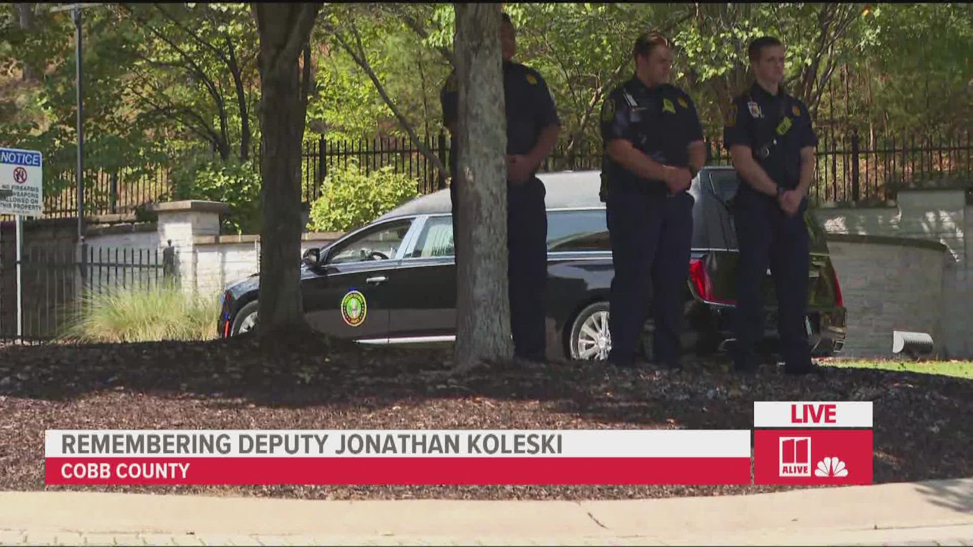 Procession concludes for Deputy Jonathan Koleski | 11alive.com