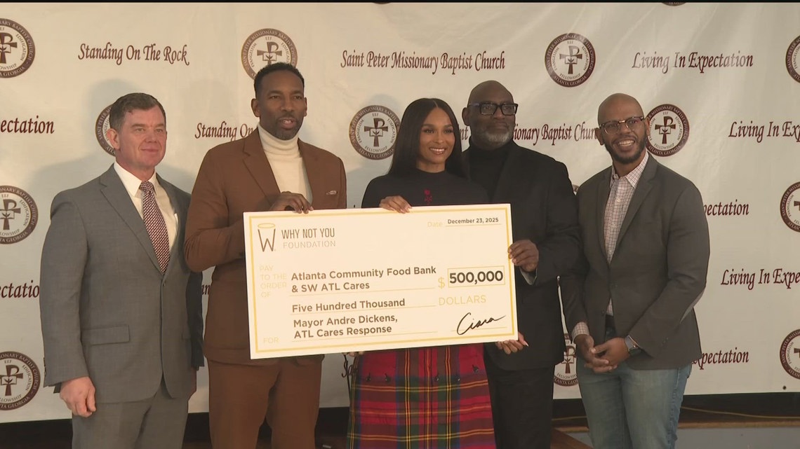 Ciara, Mayor Andre Dickens unveil donation aimed at combating food ...